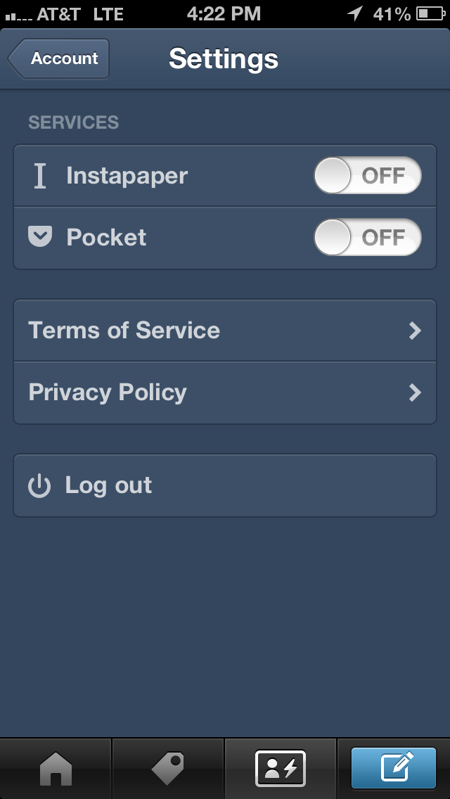 Tumblr Screens Screen UI UX Design :: Mobile Patterns