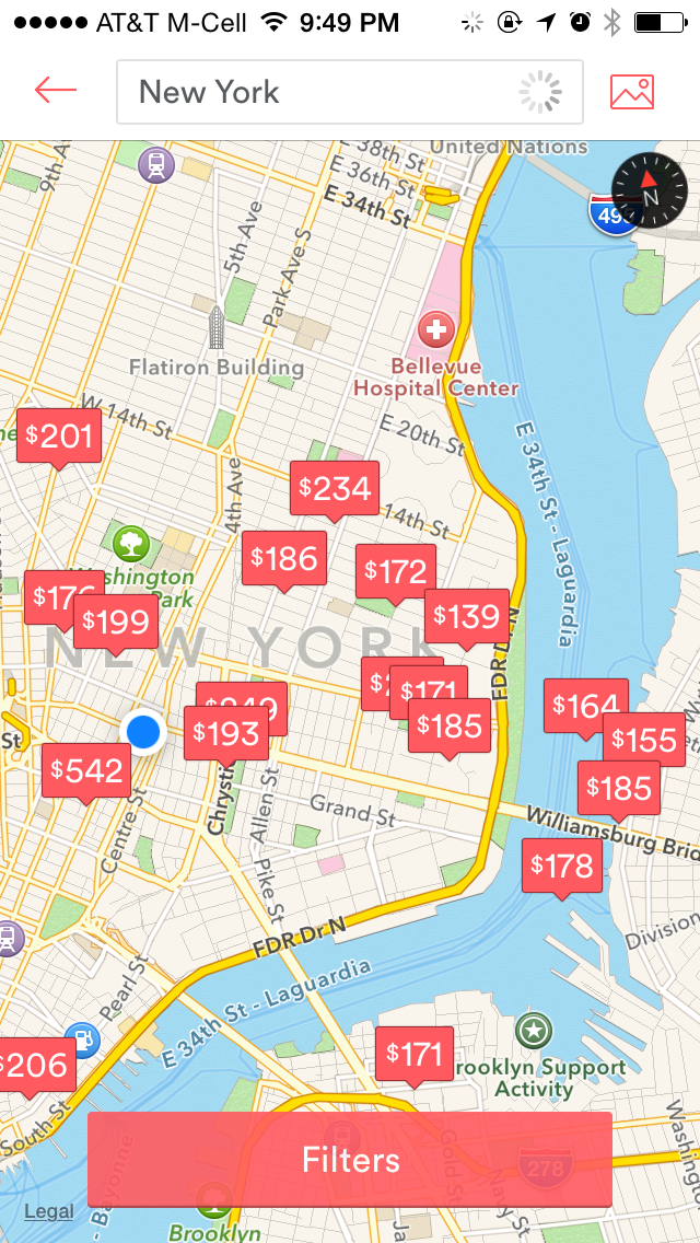 Airbnb Screenshots :: Mobile Patterns