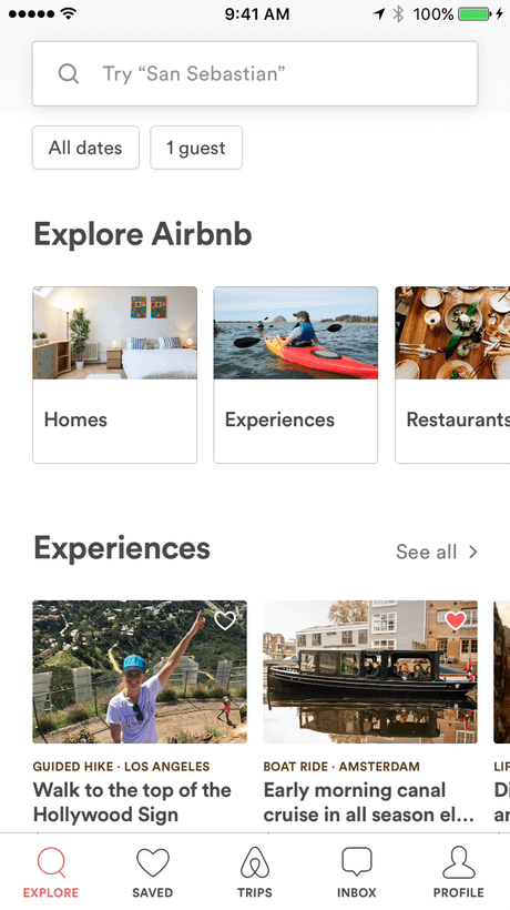 Airbnb Components Screen UI UX Design :: Mobile Patterns
